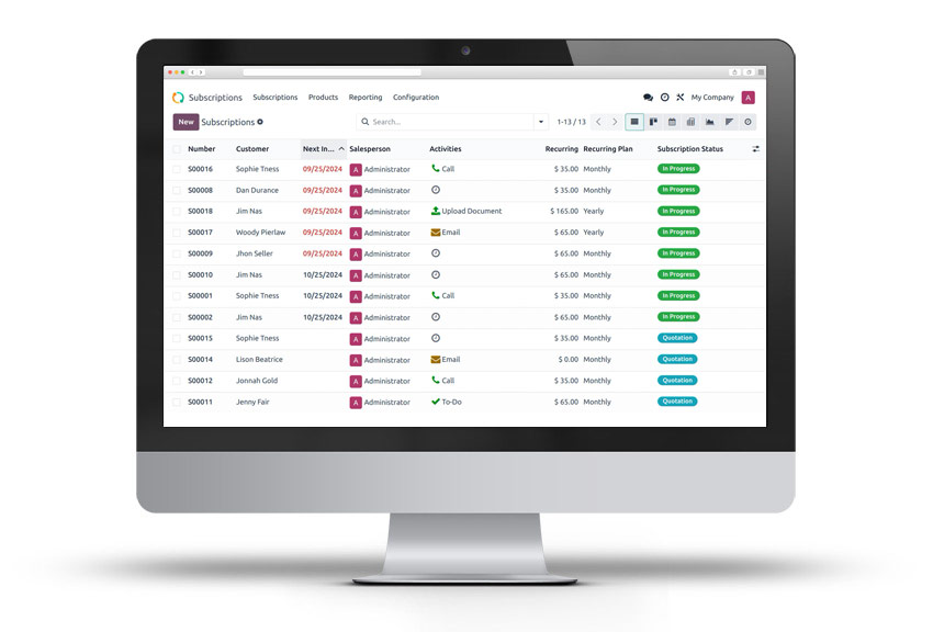 Odoo Suscripciones - YouDoo.es Expertos en Odoo
